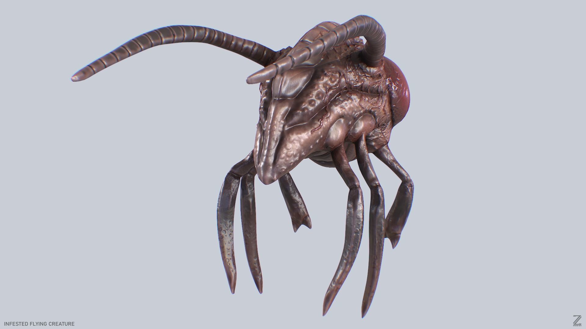 3D model Infested flying creature VR / AR / low-poly | CGTrader