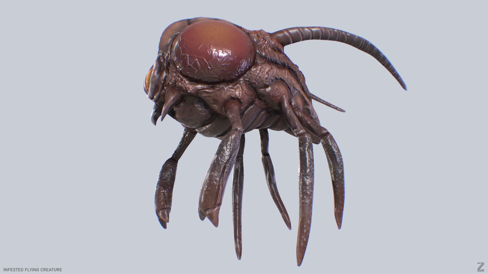 3D model Infested flying creature VR / AR / low-poly | CGTrader