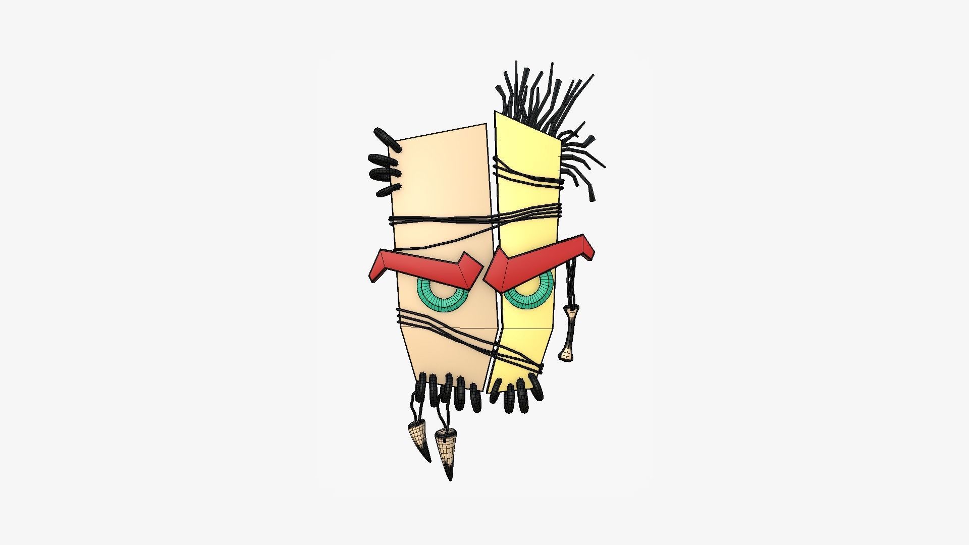 3D model Tribal Mask B11 Cartoon - Costume Character Design VR / AR ...