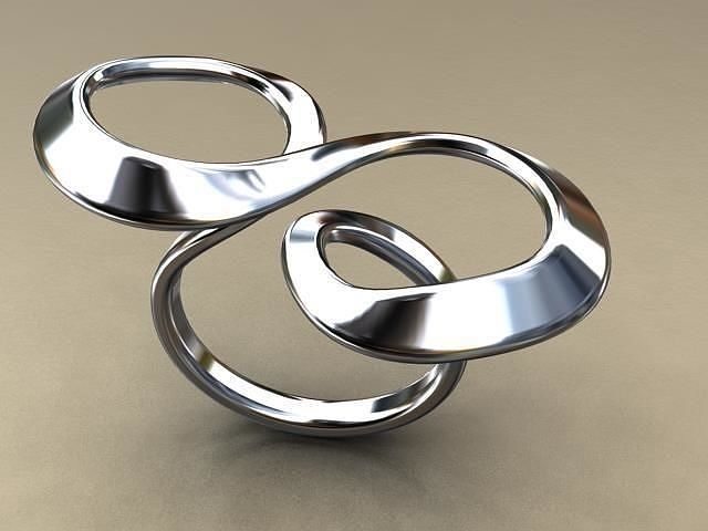 infinity ring 3D model 3D printable | CGTrader