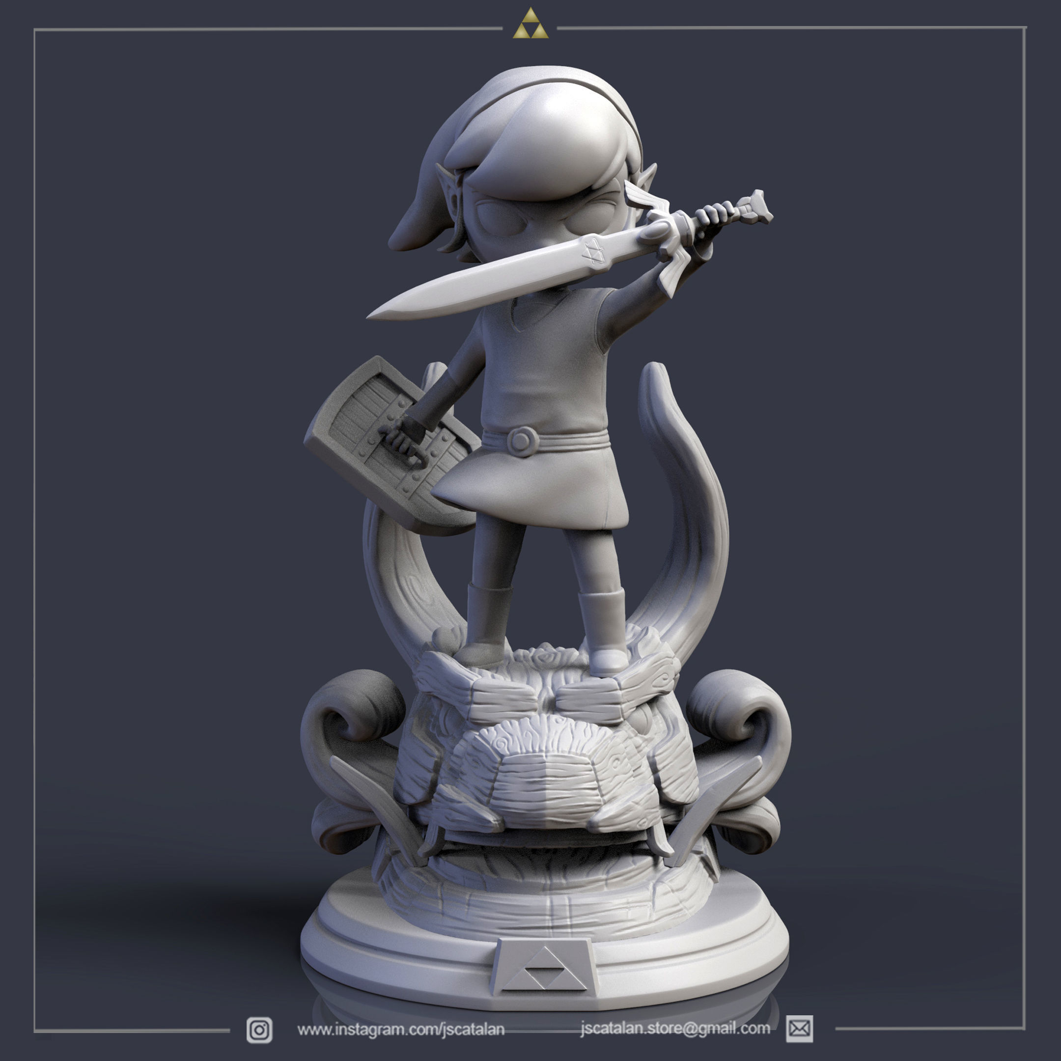 Epic Toon Link 3D model 3D printable | CGTrader