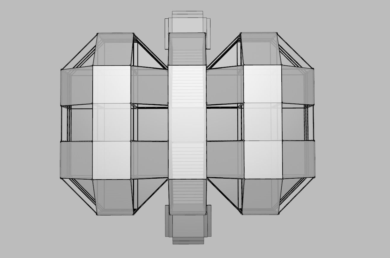 Layher Structure Pavilion 4 3D model | CGTrader