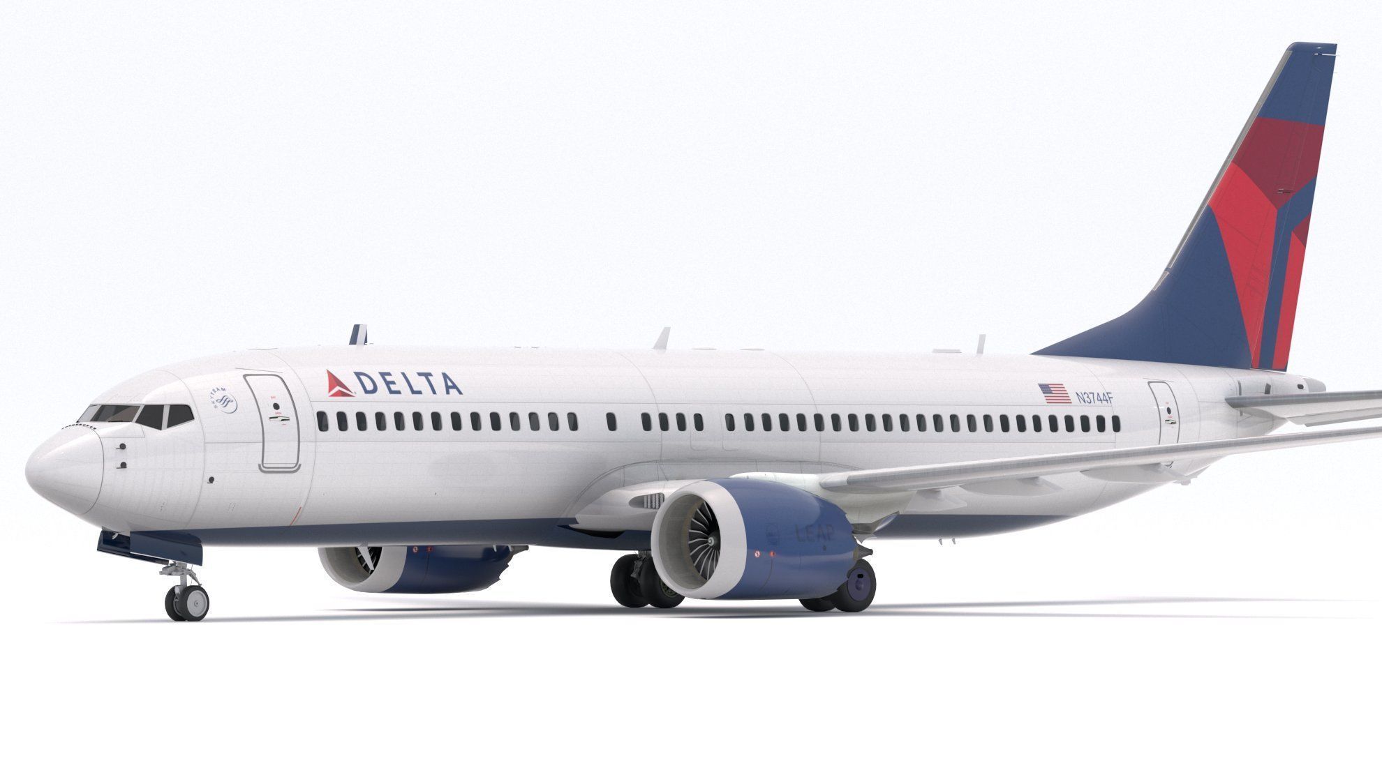 Boeing 737-800 MAX Delta Airlines 3D model | CGTrader