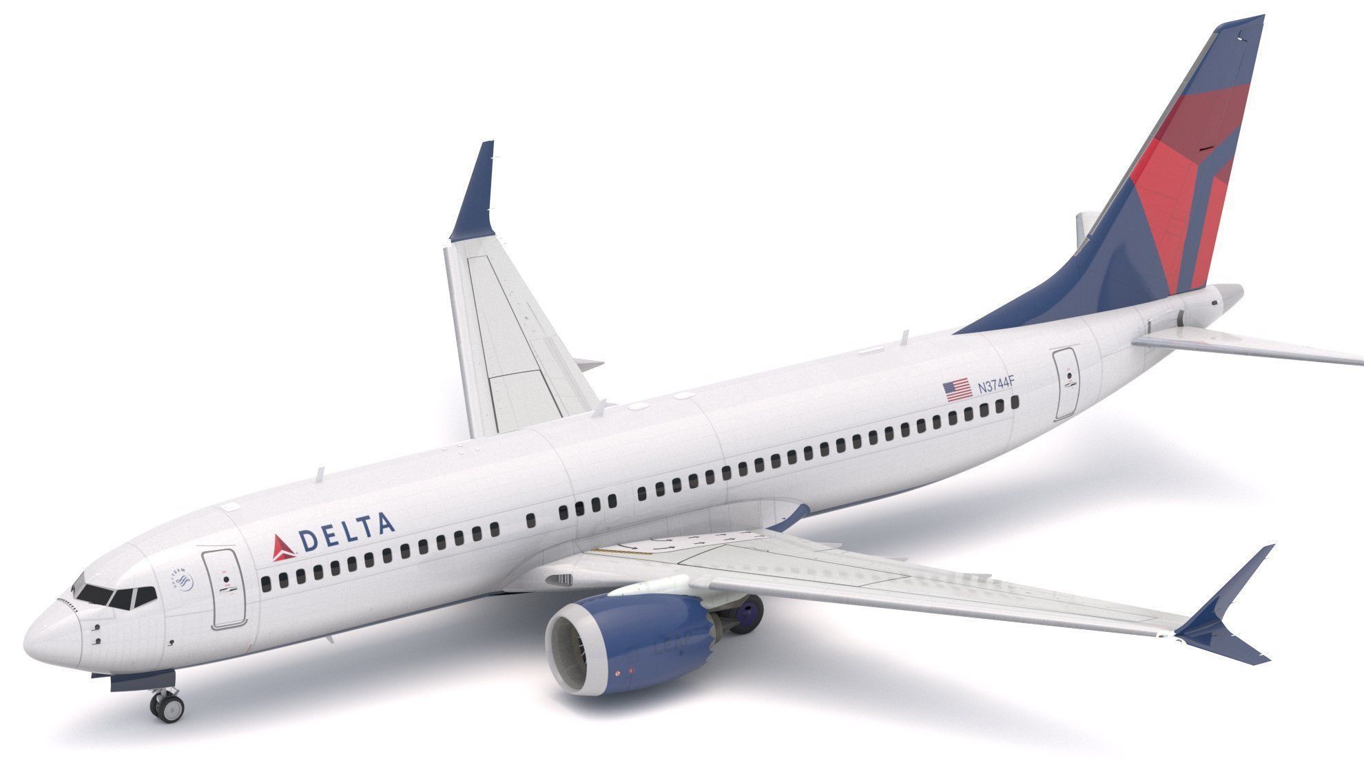Boeing 737-800 MAX Delta Airlines 3D model | CGTrader