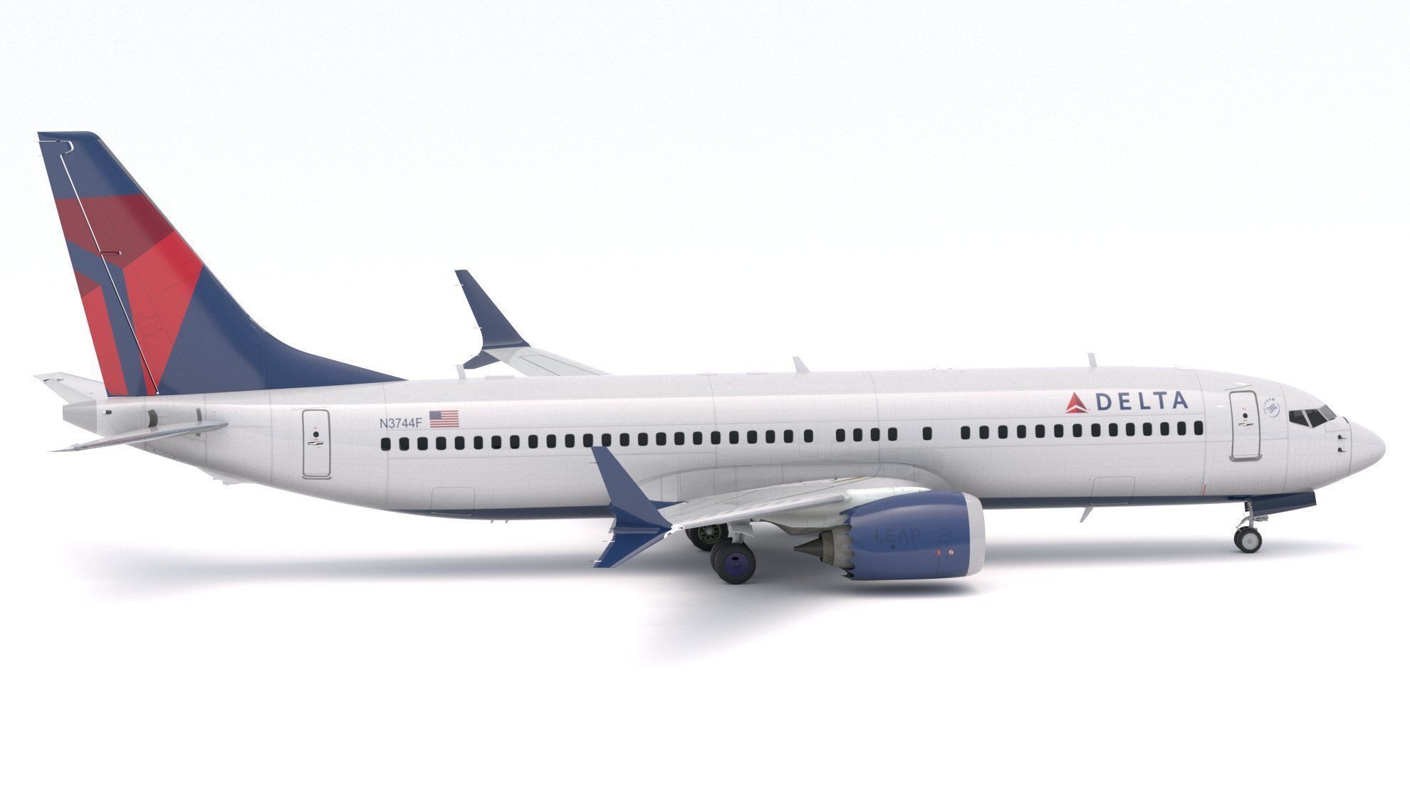 Boeing 737-800 MAX Delta Airlines 3D model | CGTrader