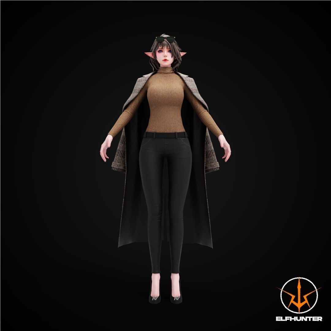 3D model EXCLUSIVE ELF HUNTER EDITION RIGGED CHARACTER ELF WORK ...