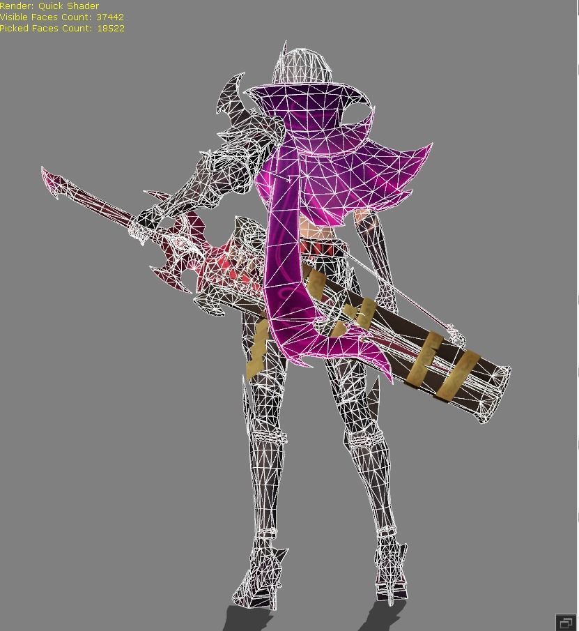 Benedetta Death Oath Skin 3D model animated rigged | CGTrader