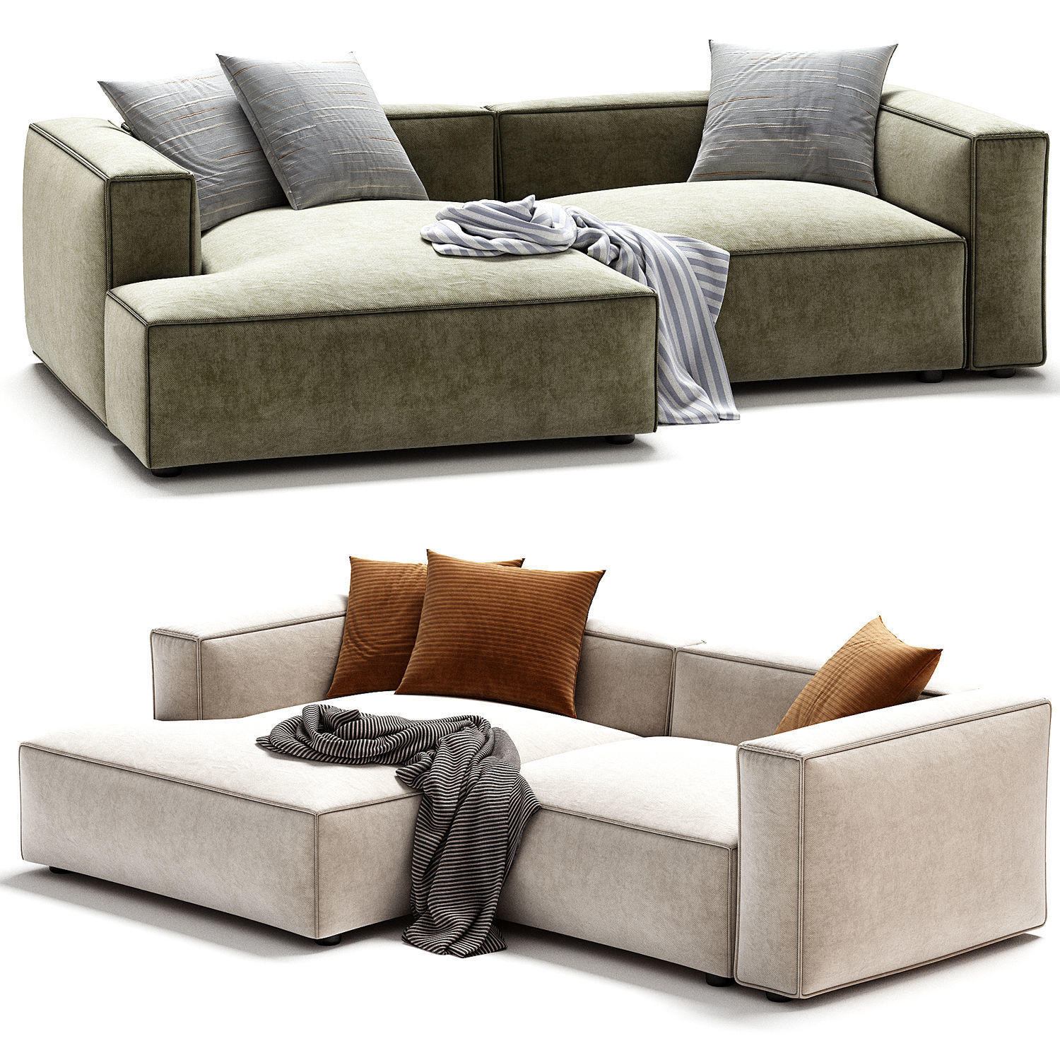 Dunbar Corner Sofa Divan Left 3D model | CGTrader