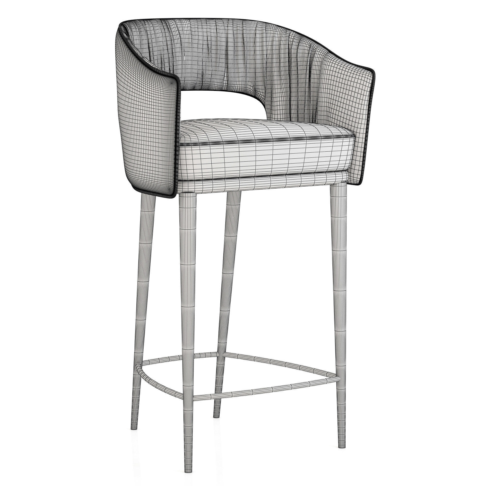 Brabbu STOLA Bar Chair 3D model | CGTrader