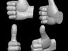 Thumbs Up Model 3D model 3D printable | CGTrader
