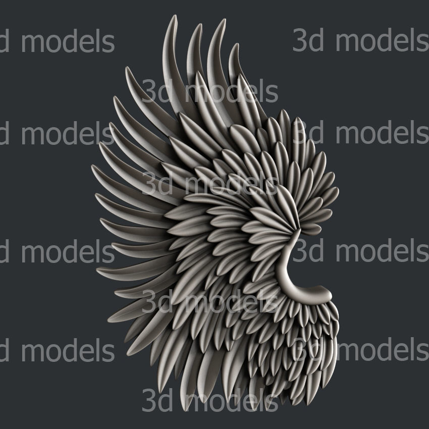 3d STL models for CNC router wings P477 3D model | CGTrader