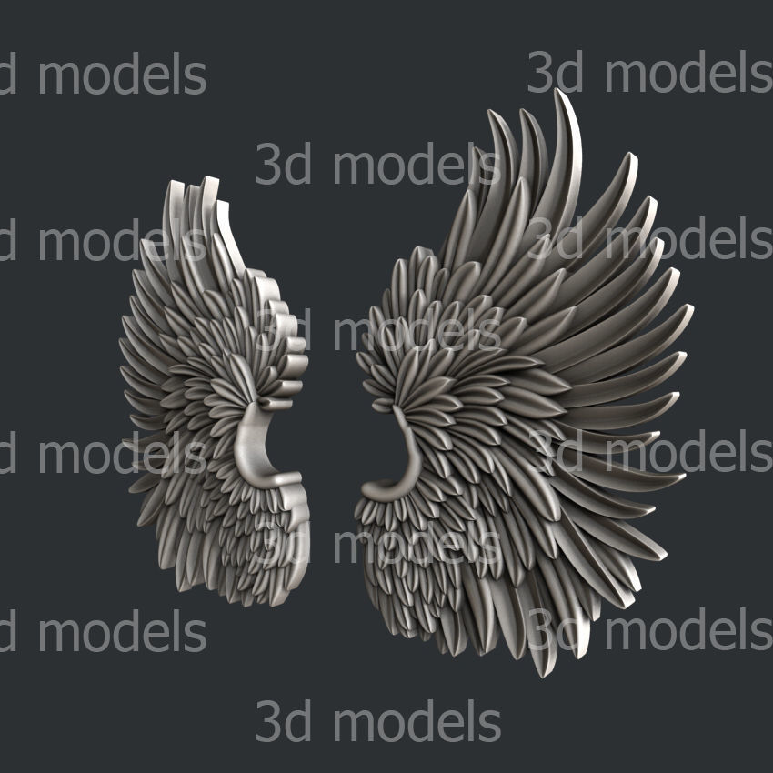 3d STL models for CNC router wings P477 3D model | CGTrader