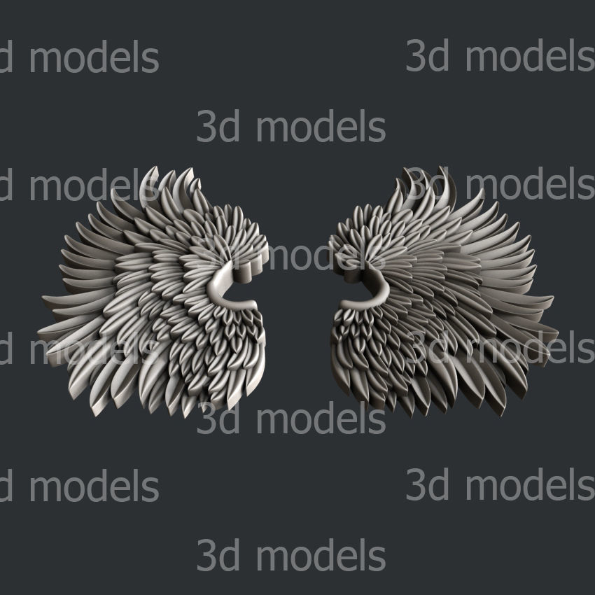 3d STL models for CNC router wings P477 3D model | CGTrader