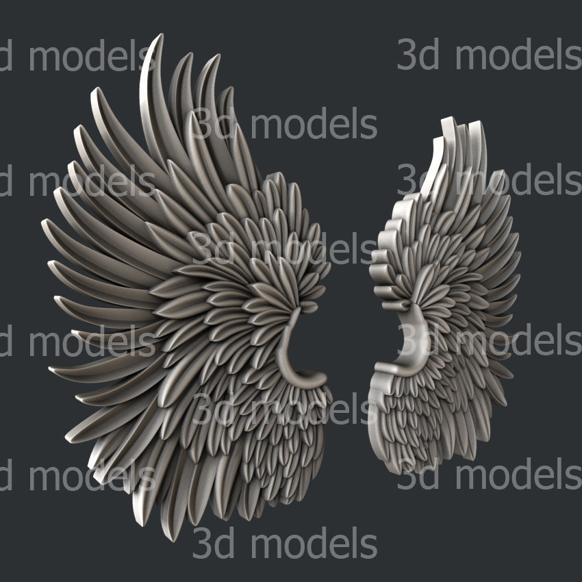 3d STL models for CNC router wings P477 3D model | CGTrader