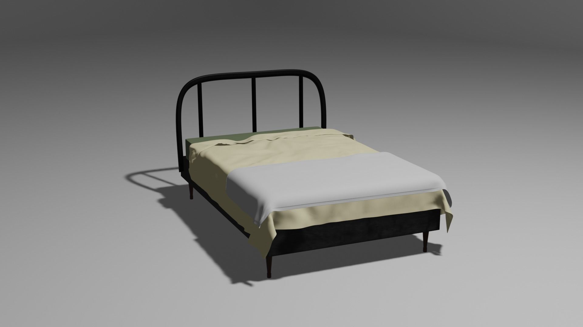 3D Bed for decoration free 3D model | CGTrader