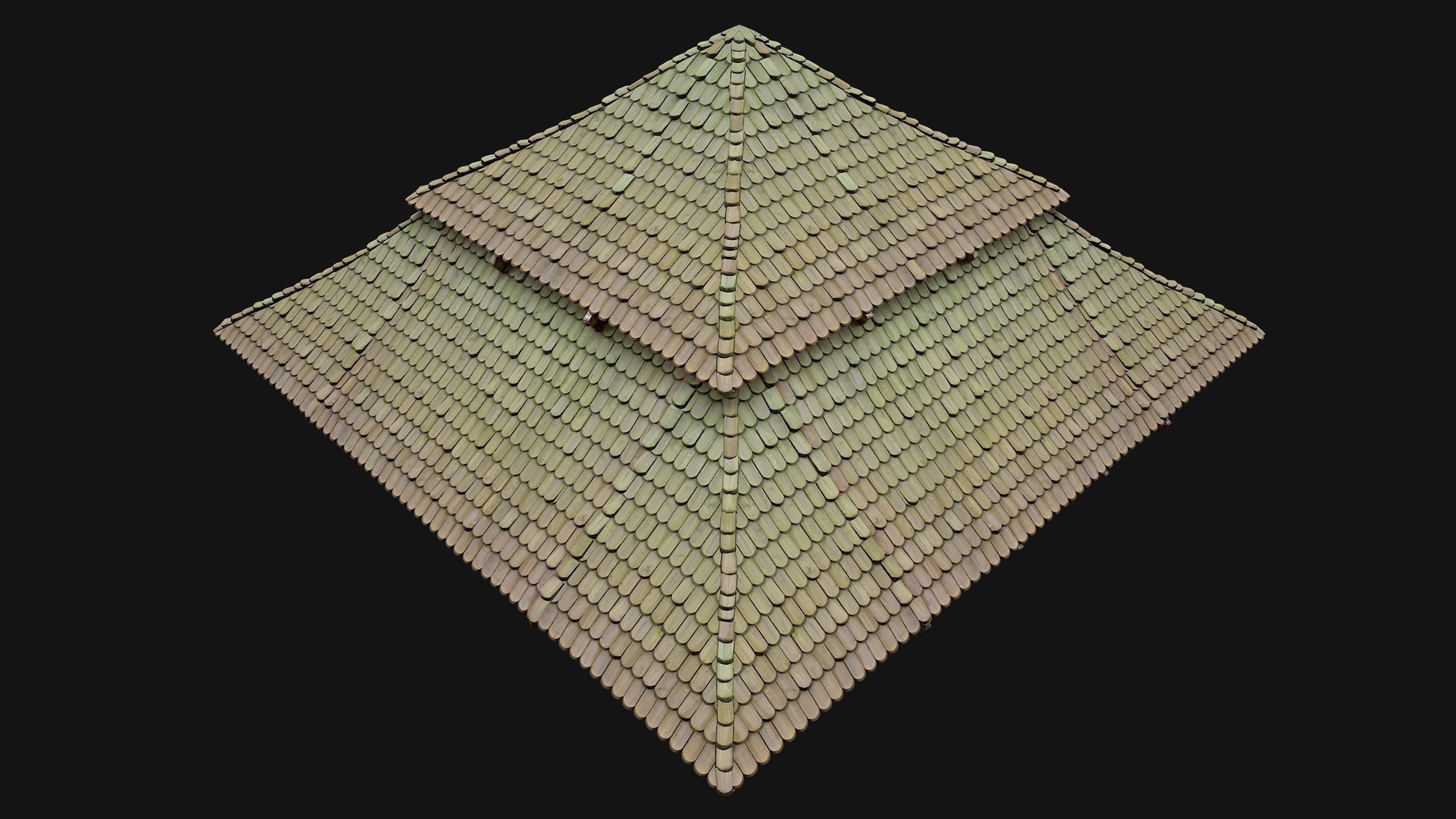 3D model Medieval Roof Large Pyramid VR / AR / low-poly | CGTrader