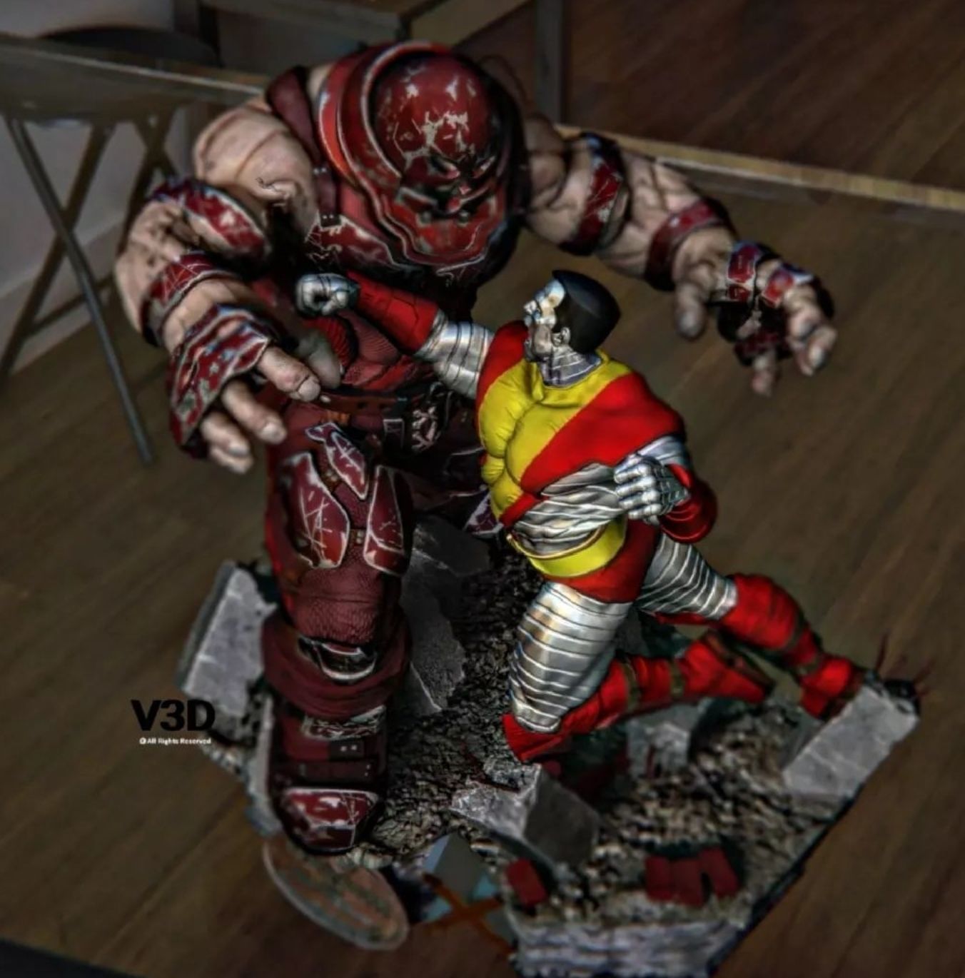 Juggernaut VS Colossus - V3D 3D model 3D printable | CGTrader