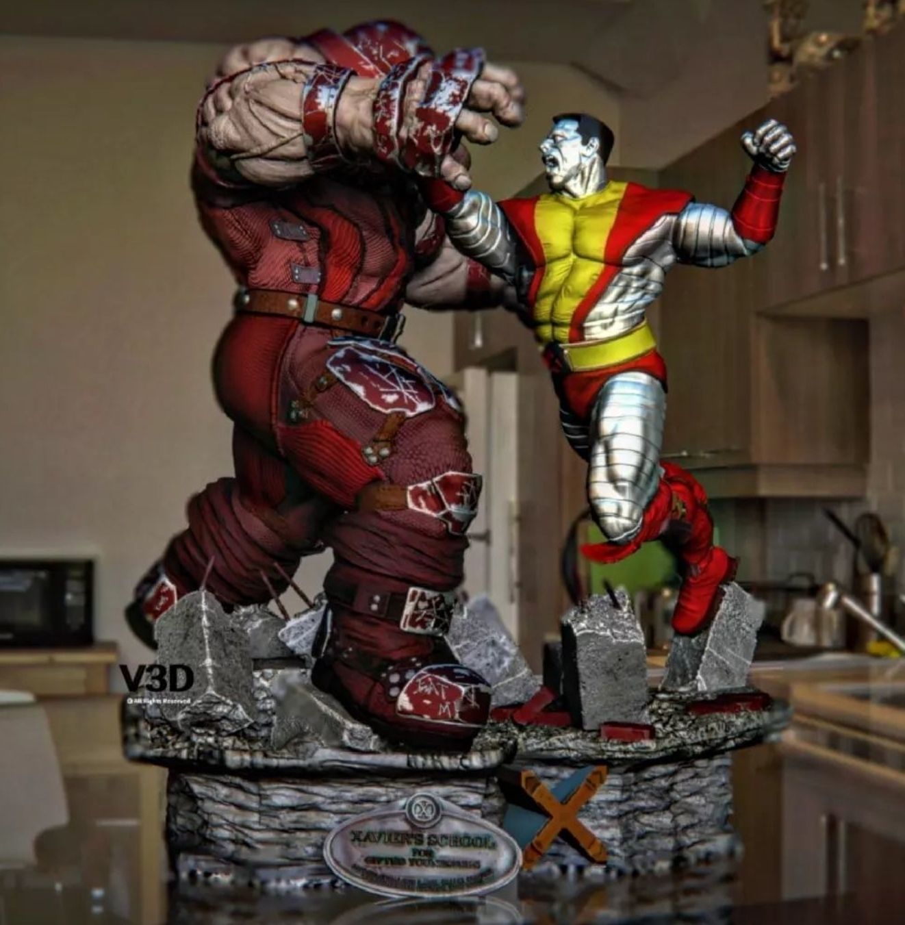 Juggernaut VS Colossus - V3D 3D model 3D printable | CGTrader