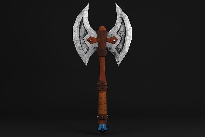 Vikings Axe PBR 3D lowpoly model 3D model | CGTrader