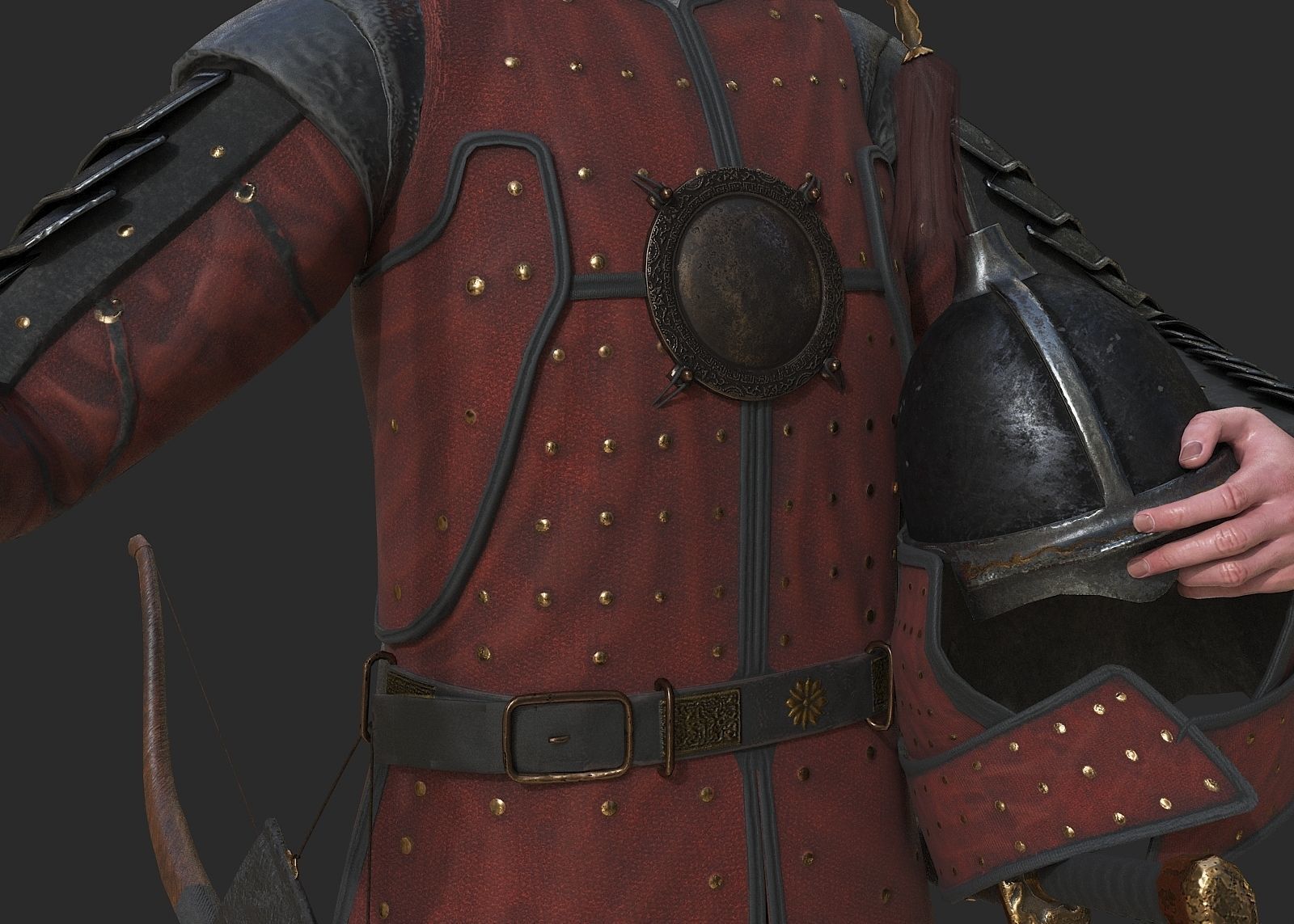 3D model Ancient Chinese General Soldier of Ming Dynasty with Cloth ...