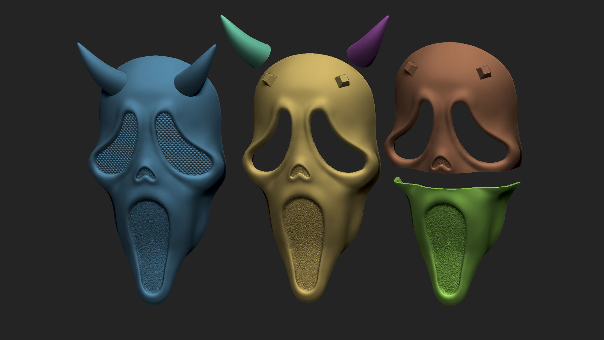 Demon Ghost Face Mask from Dead by Daylight - Halloween Cosplay 3D ...