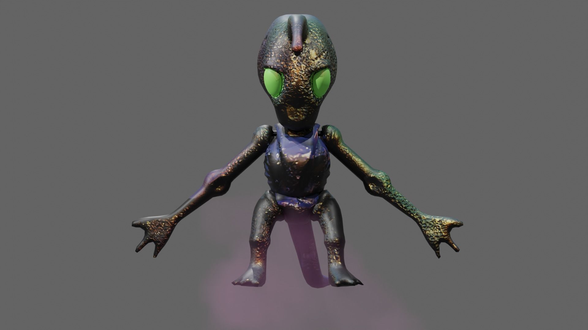 3D model 3D model of an alien creature LP VR / AR / low-poly | CGTrader