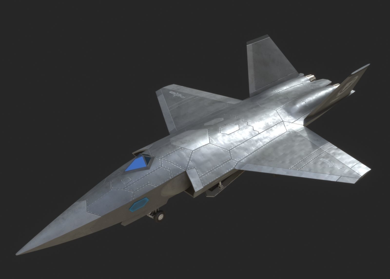 3D model Chinese Air Force CASC FH97A UAV VR / AR / low-poly | CGTrader