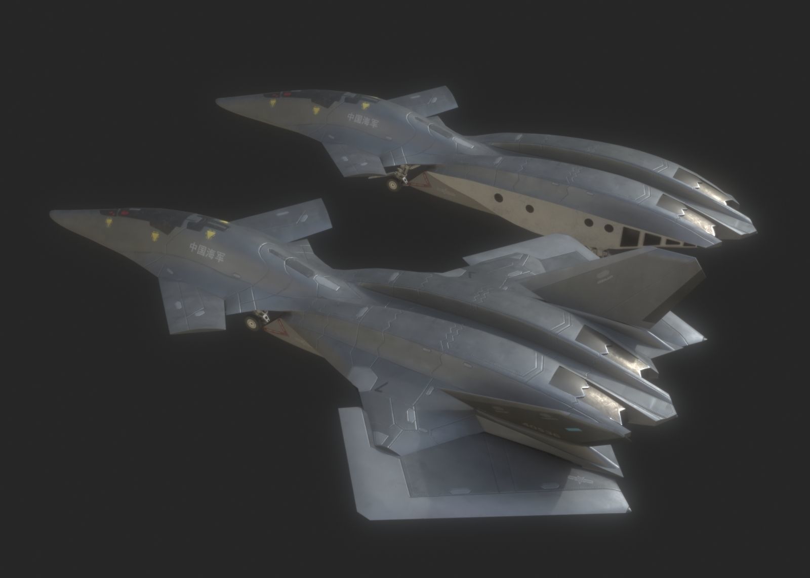 3D model Future PLAAF White Emperor Advanced Air Combat System VR / AR ...