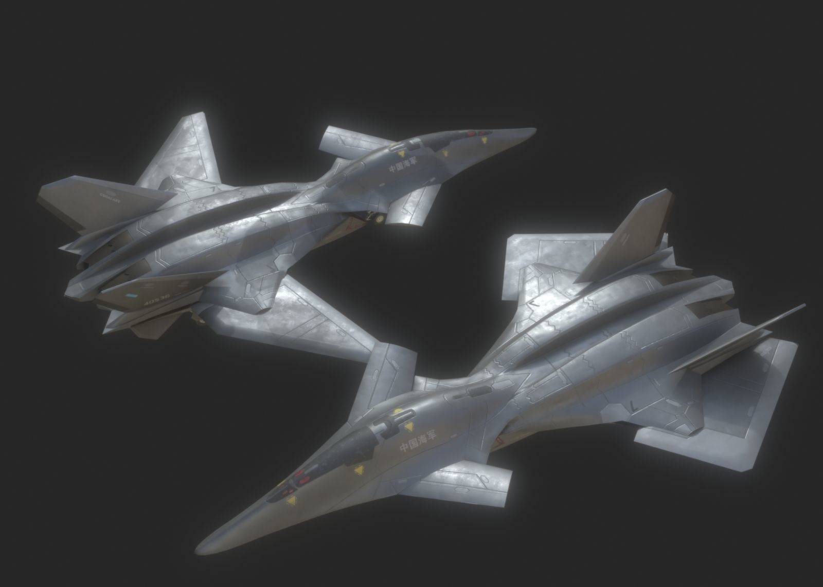 3D model Future PLAAF White Emperor Advanced Air Combat System VR / AR ...