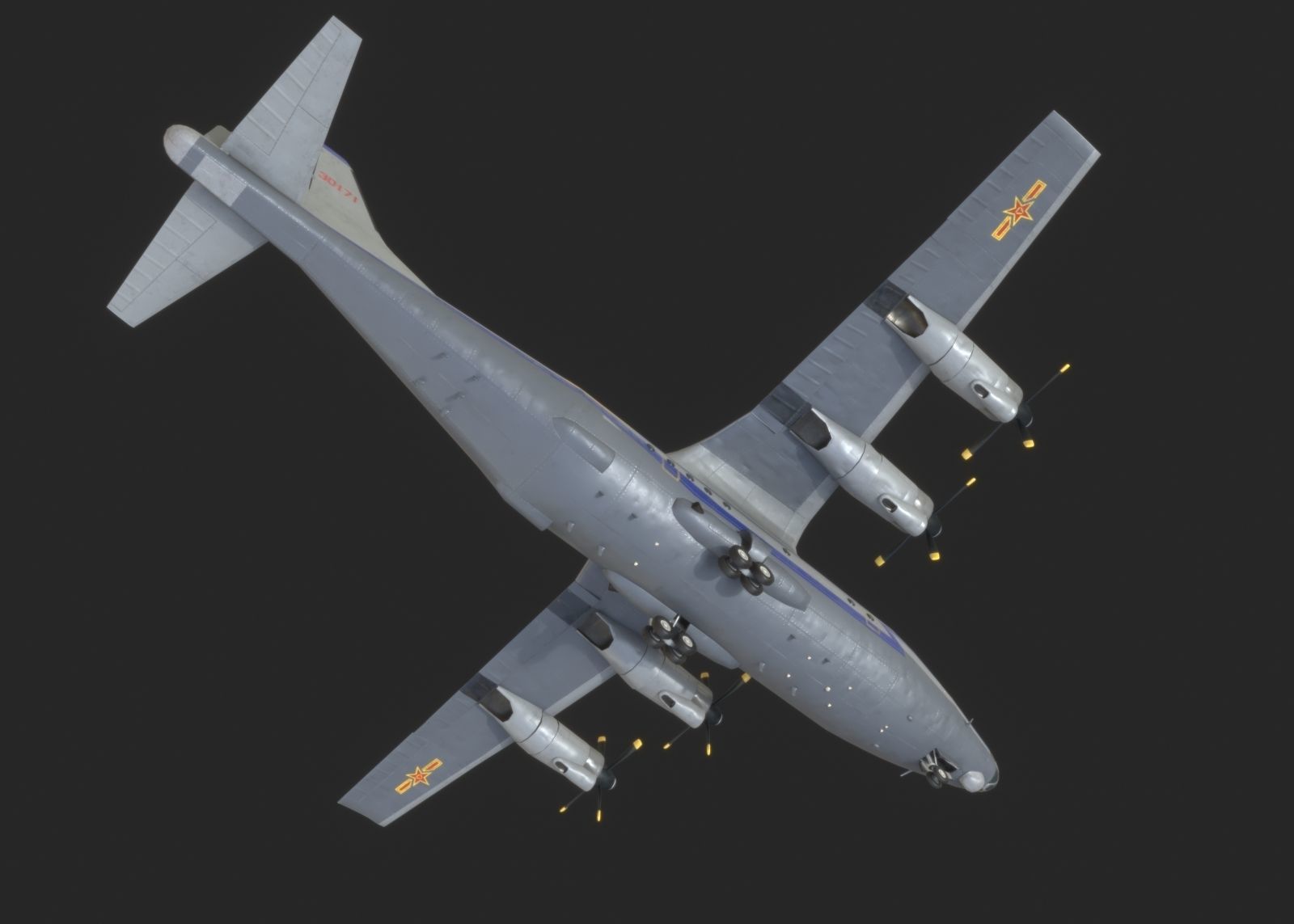 3D model China Yun-8 Transport Aircraft Family High tech series ...