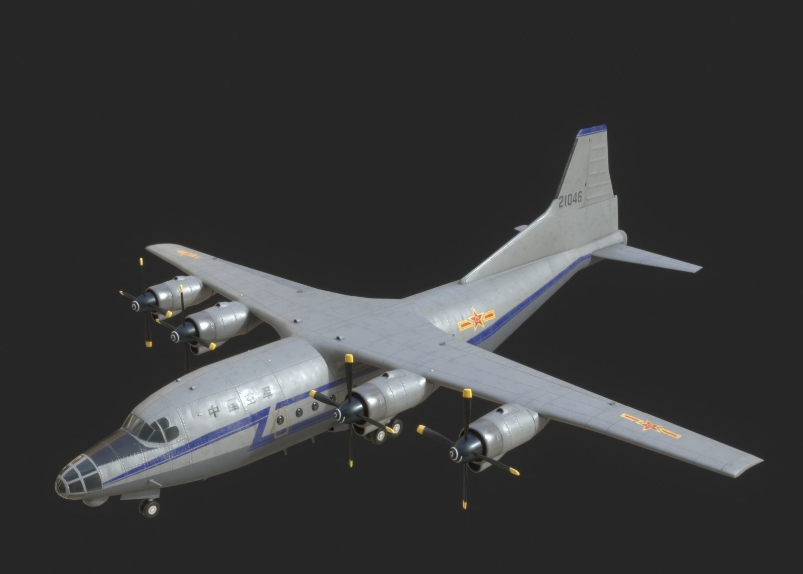 3D model China Yun-8 Transport Aircraft Family High tech series ...
