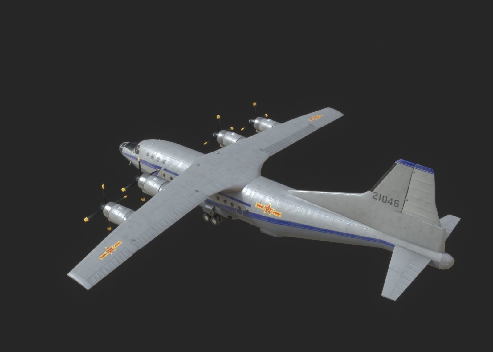 3D model China Yun-8 Transport Aircraft Family High tech series ...