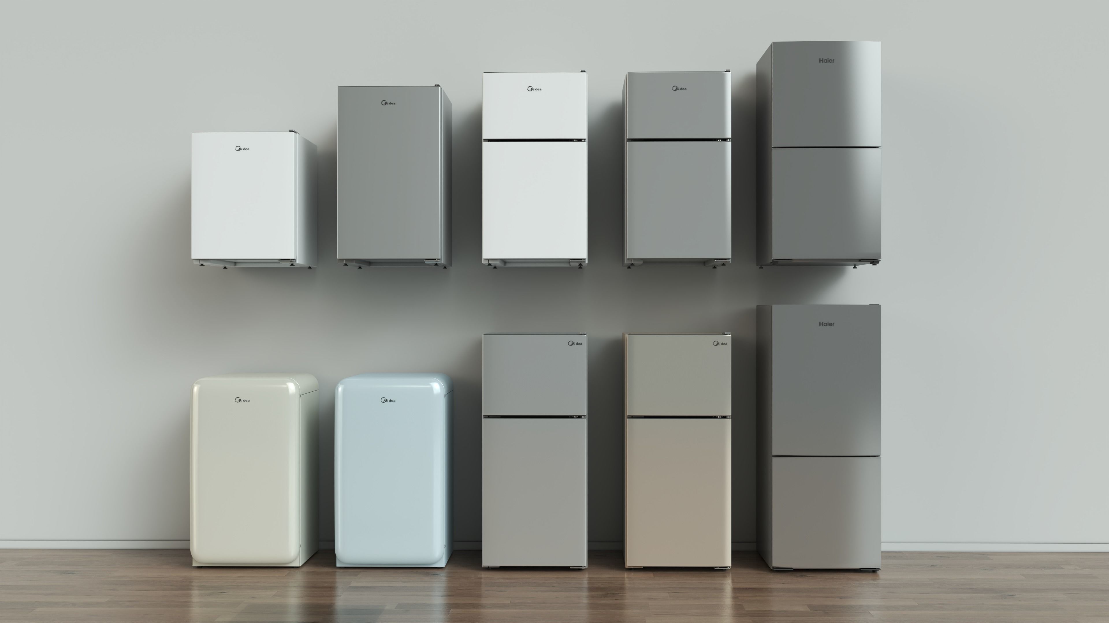 Midea refrigerator freezer 3D model | CGTrader