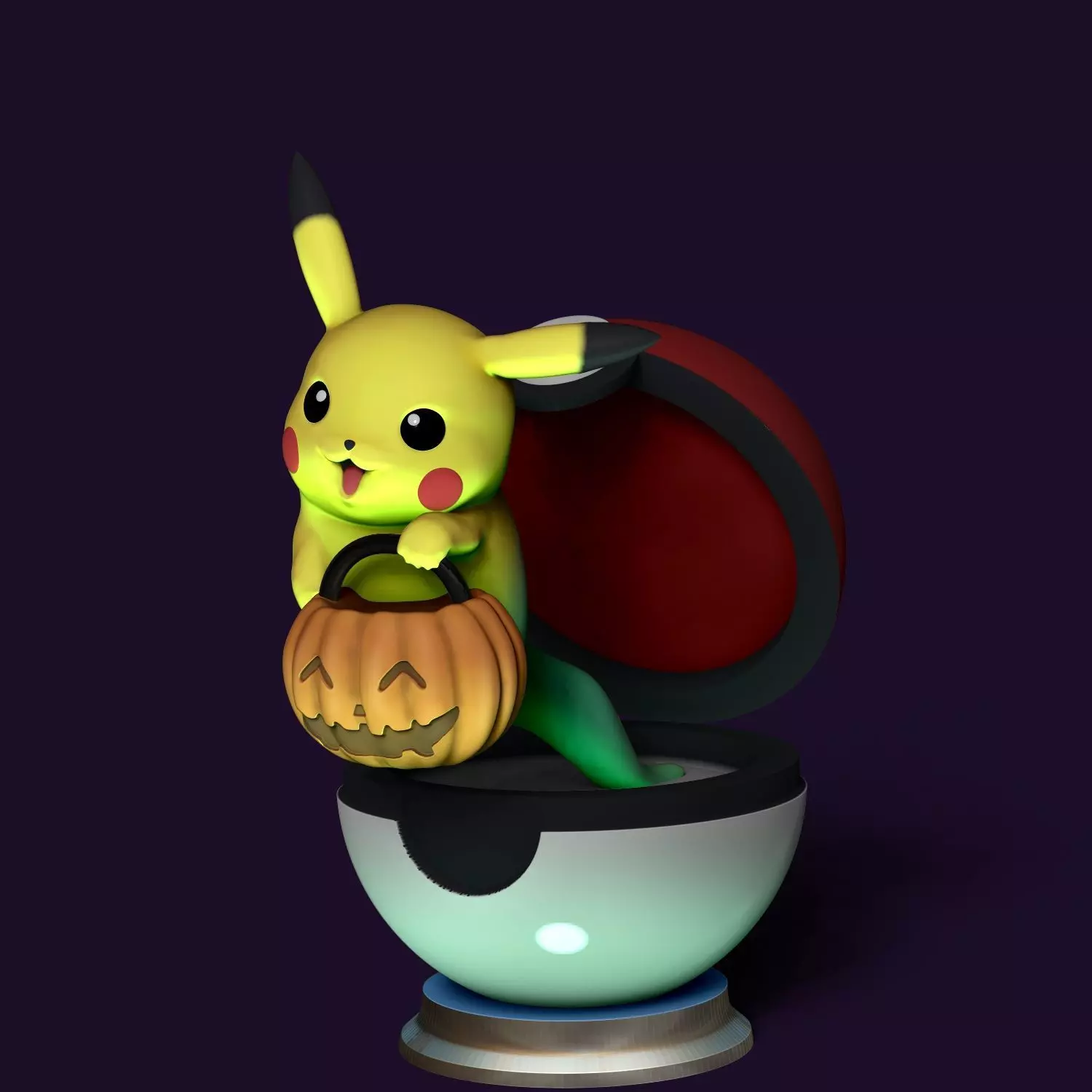 PIKACHU HALLOWEEN - DULCE O TRUCO 3D model 3D printable | CGTrader