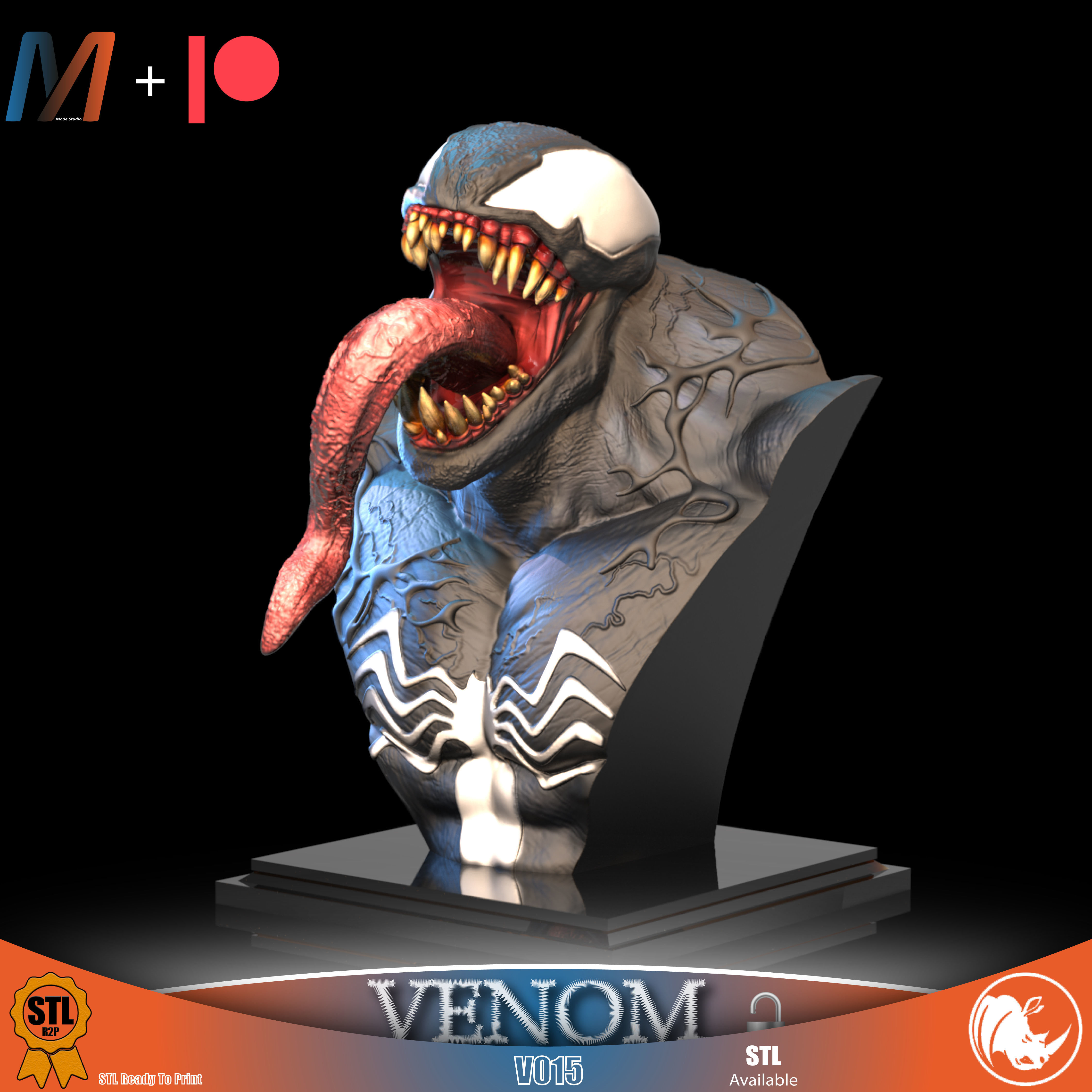 V015 - VENOM 3D model 3D printable | CGTrader