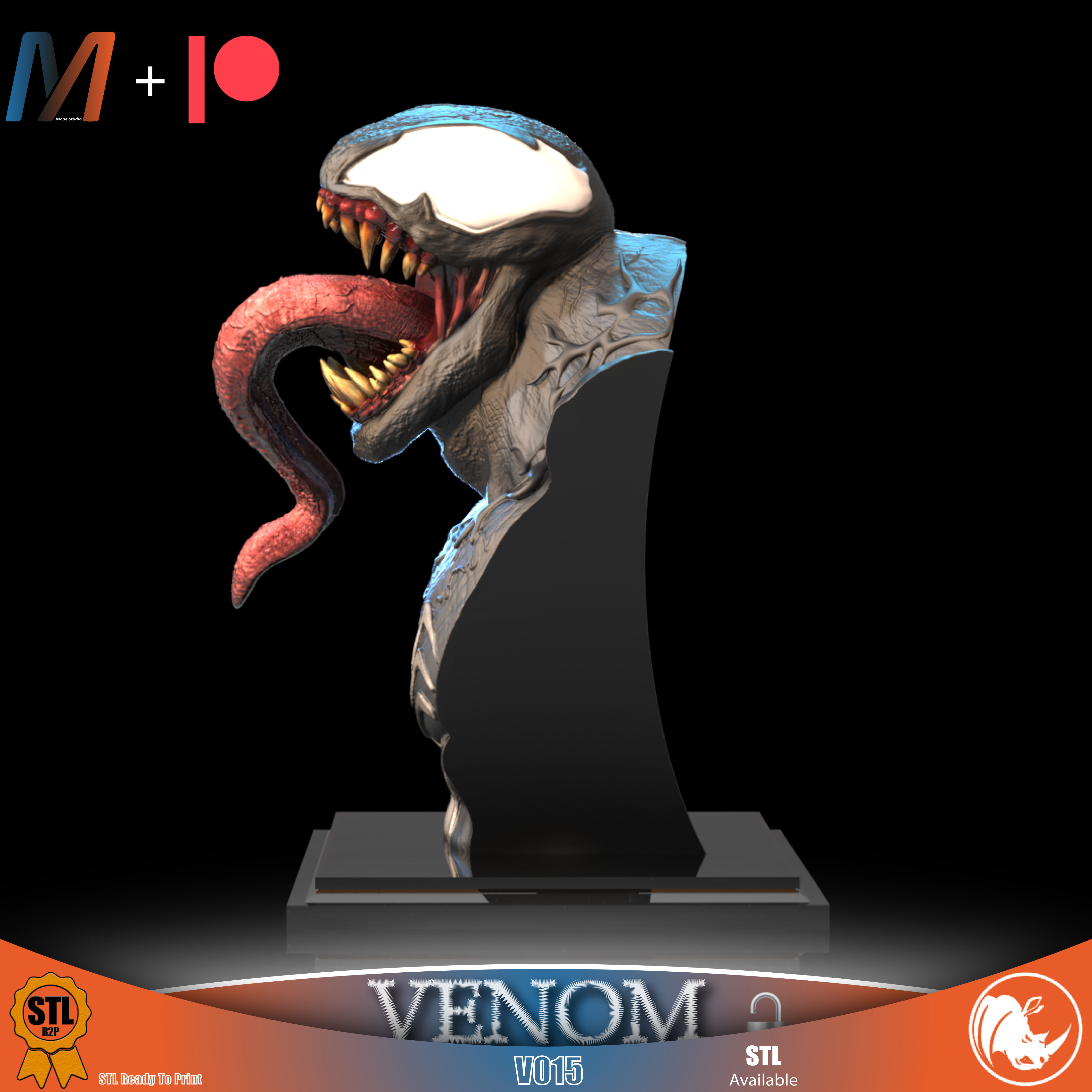 V015 - VENOM 3D model 3D printable | CGTrader
