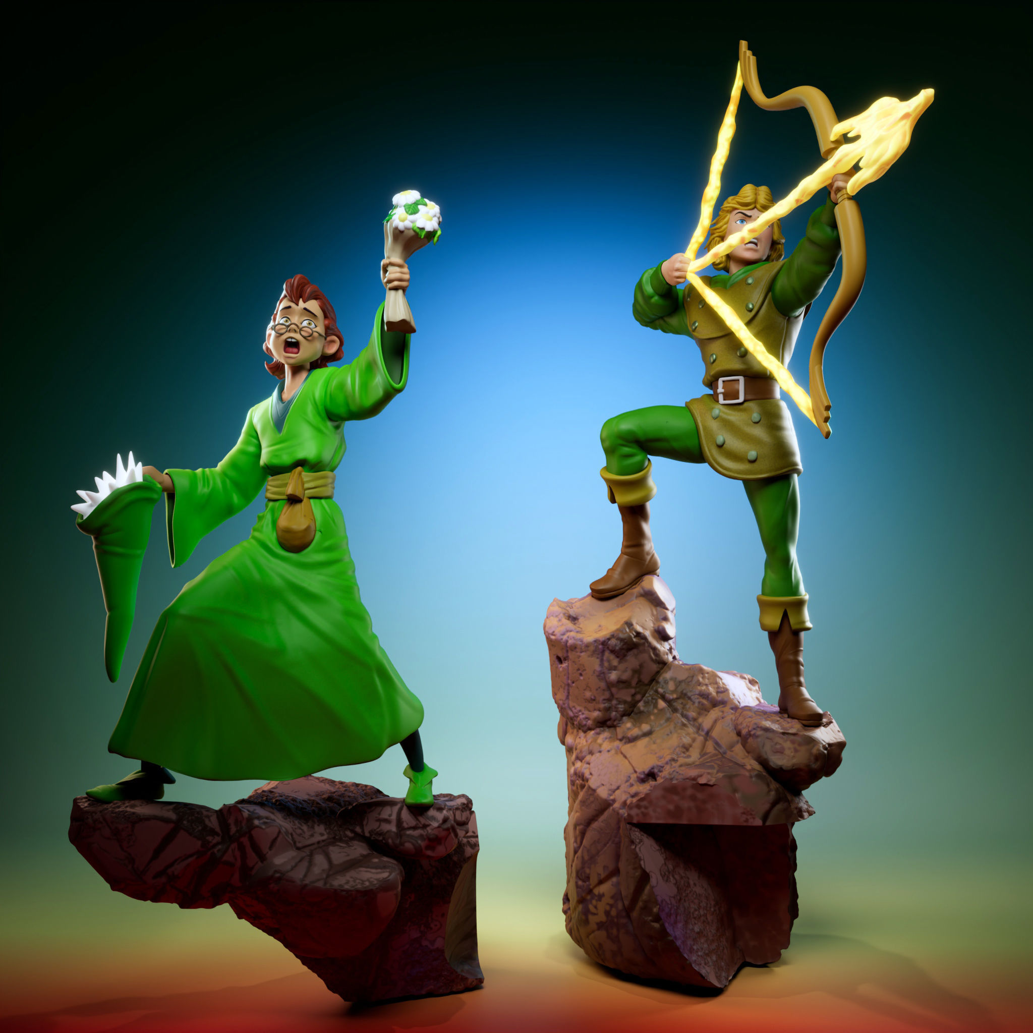 Hank e Presto - Dungeons and Dragons 3D model 3D printable | CGTrader