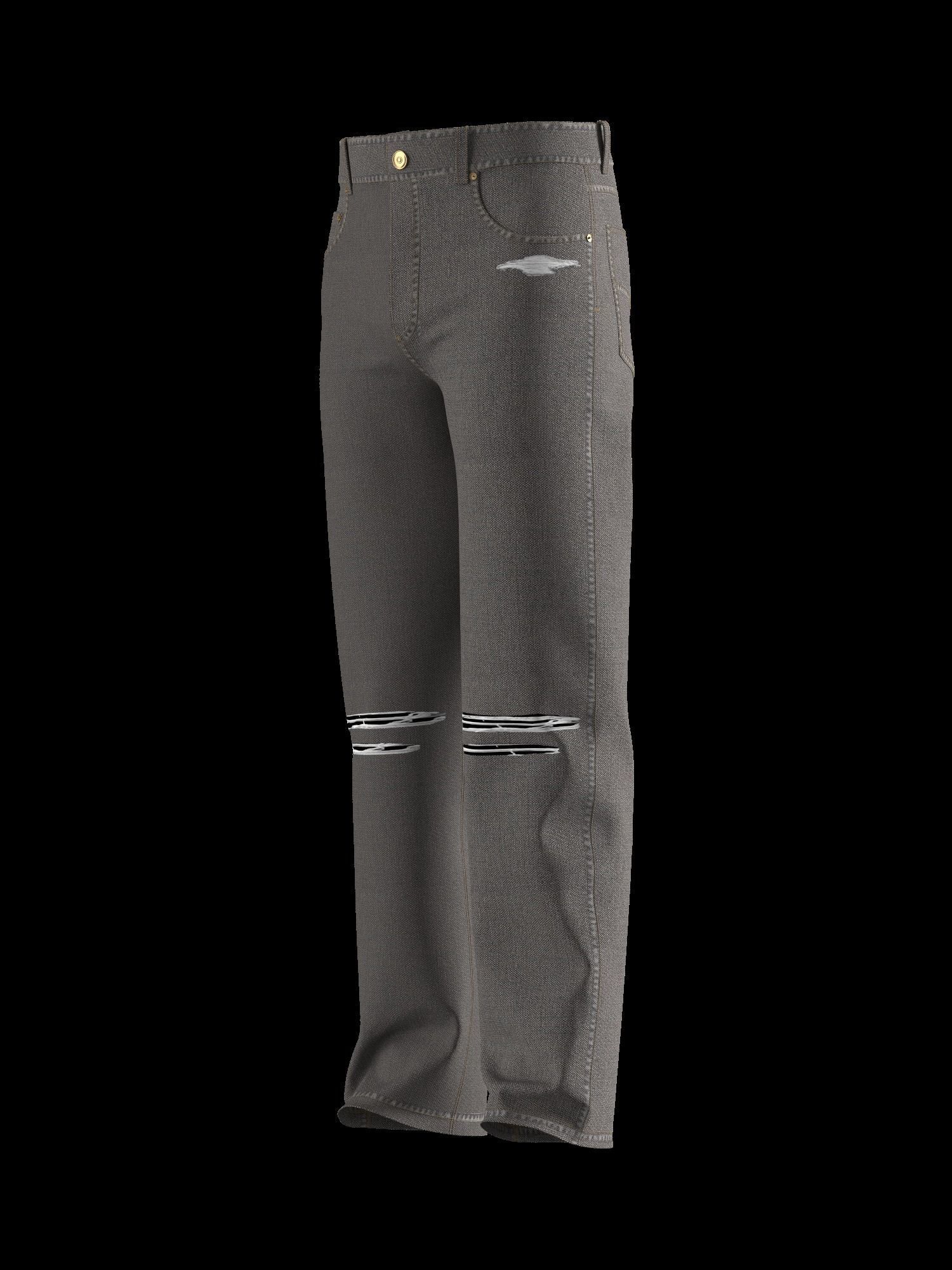 Male denim jean 3D model animated rigged | CGTrader