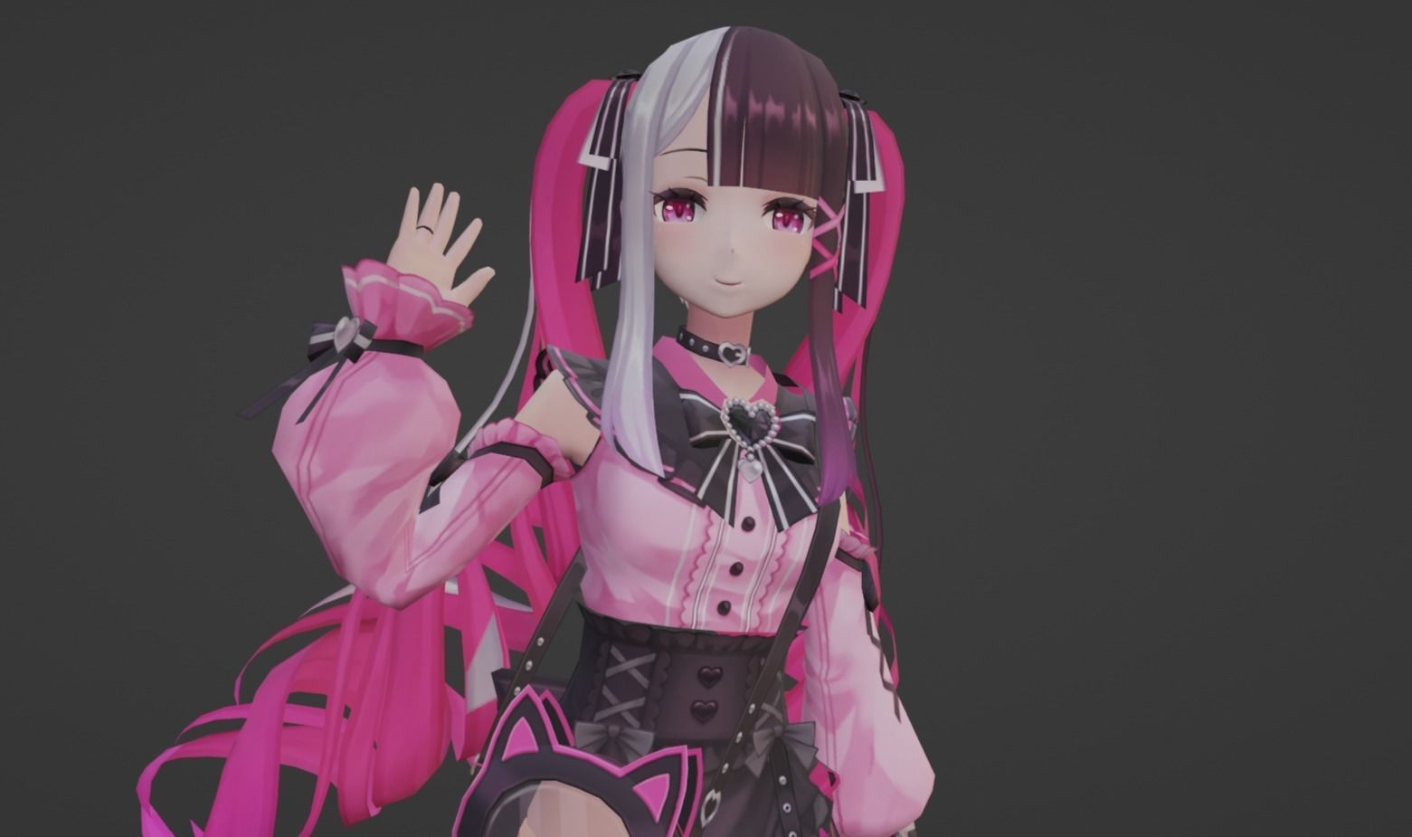 Anime Character - FF Cute Anime Girl 3D model | CGTrader