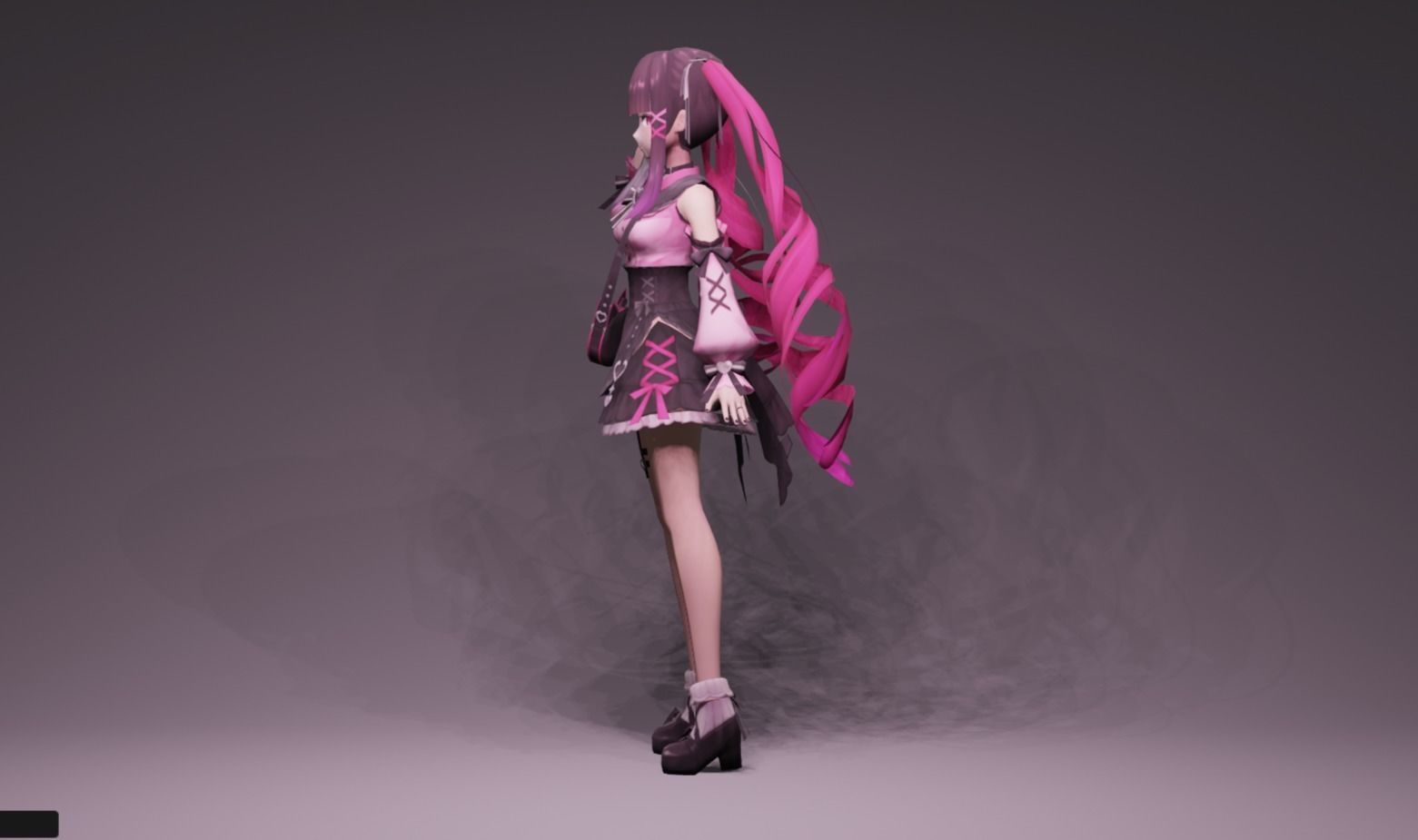 Anime Character - FF Cute Anime Girl 3D model | CGTrader