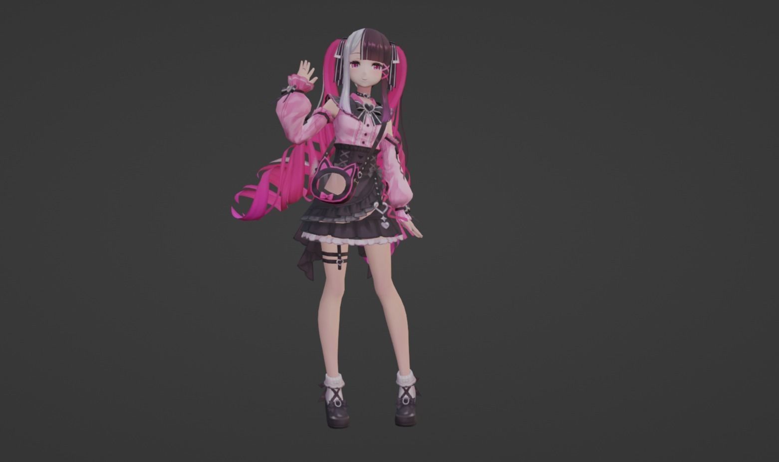 Anime Character - FF Cute Anime Girl 3D model | CGTrader