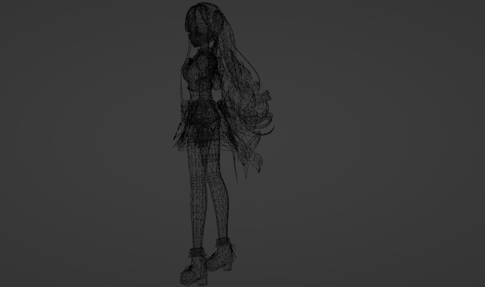 Anime Character - FF Cute Anime Girl 3D model | CGTrader
