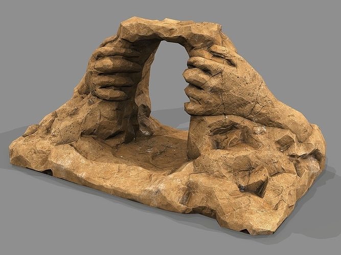 3D model Cave Entrance Desert rock 05 VR / AR / low-poly | CGTrader