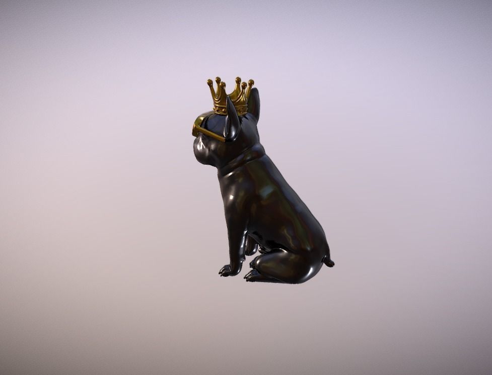The king bulldog 3D model 3D printable | CGTrader