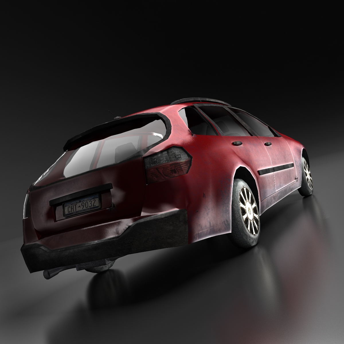 3D model Station Wagon VR / AR / low-poly | CGTrader