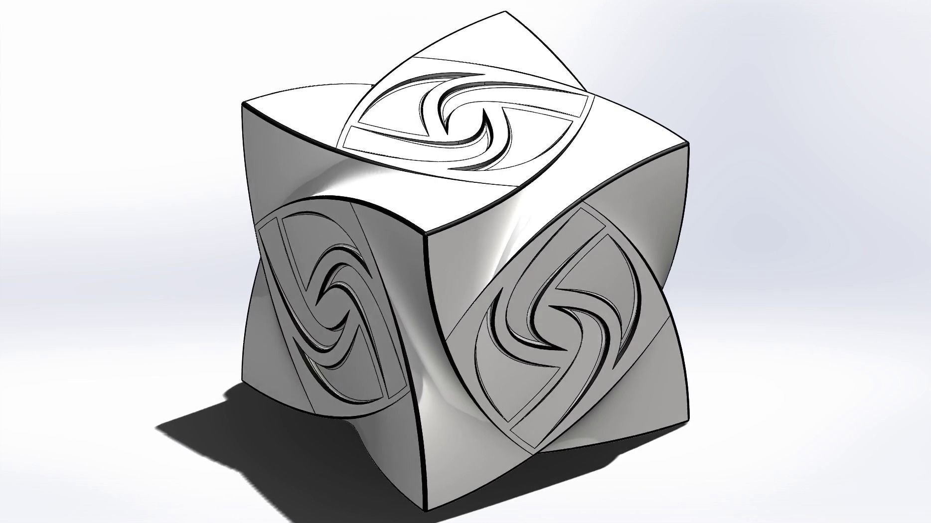 Complex Cube Design 3D model 3D printable | CGTrader