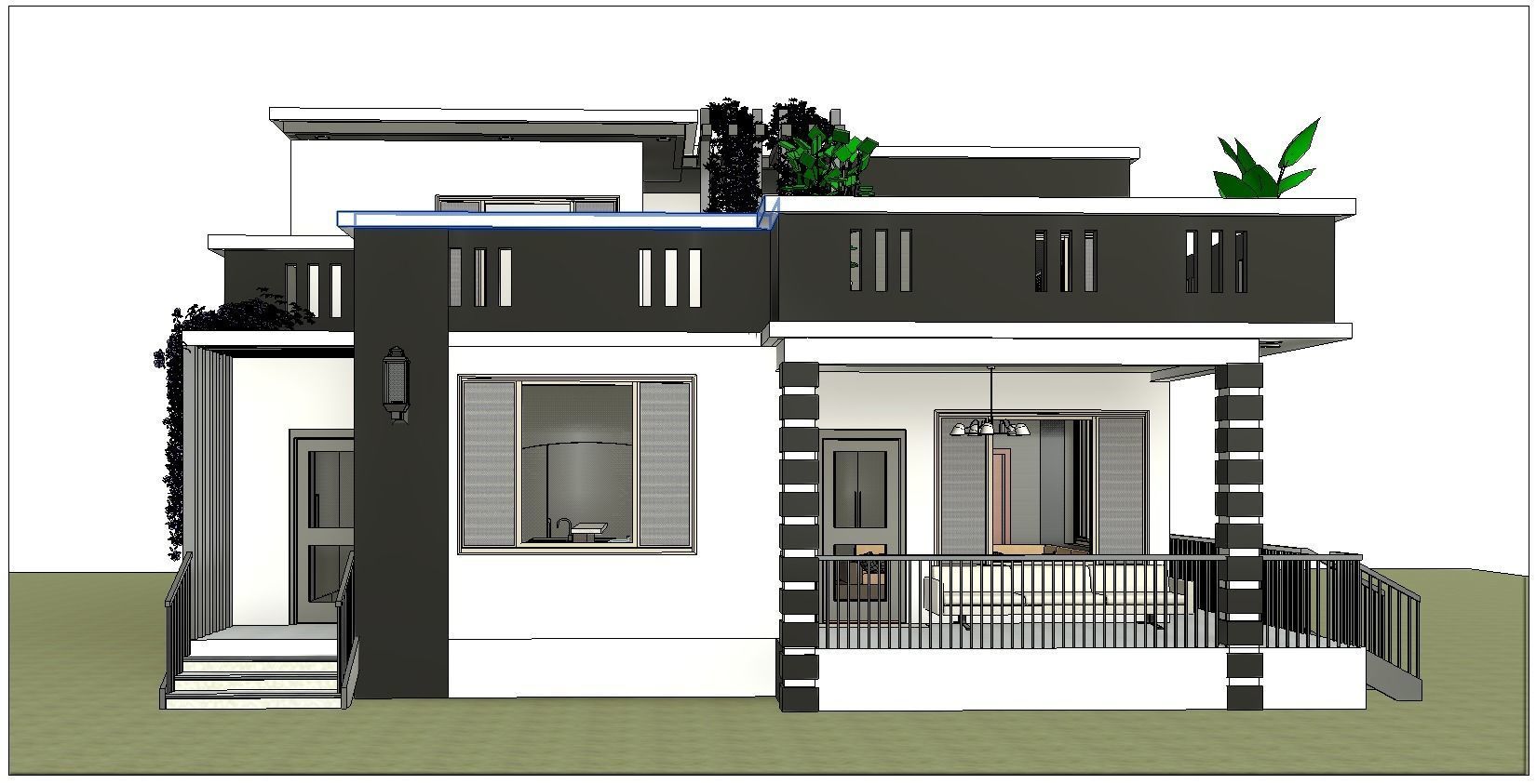 3D model 4 Bedroom Revit House plan VR / AR / low-poly | CGTrader