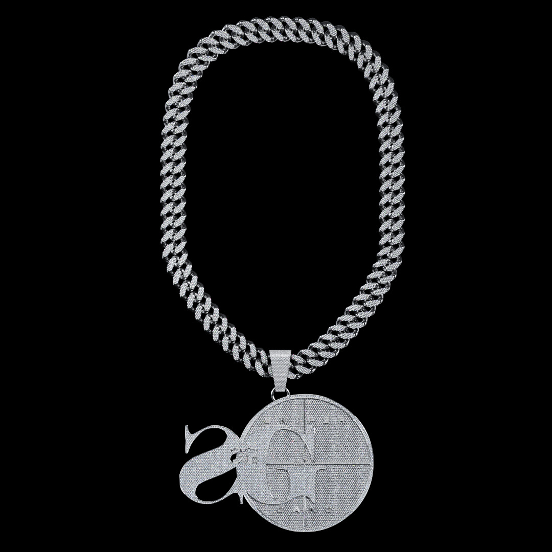 Kodak Black Sniper Gang Chain 3D model rigged | CGTrader