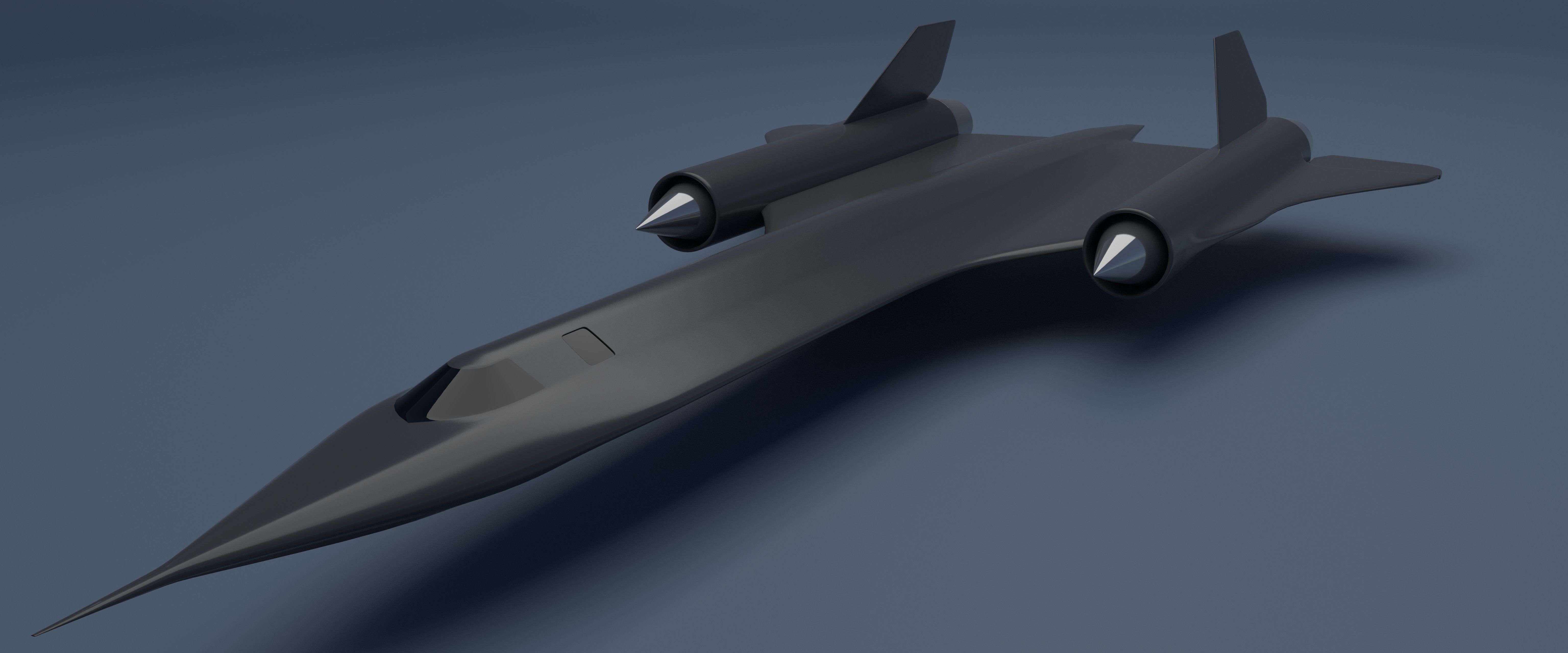 Sleek Futuristic Jet 3D model | CGTrader