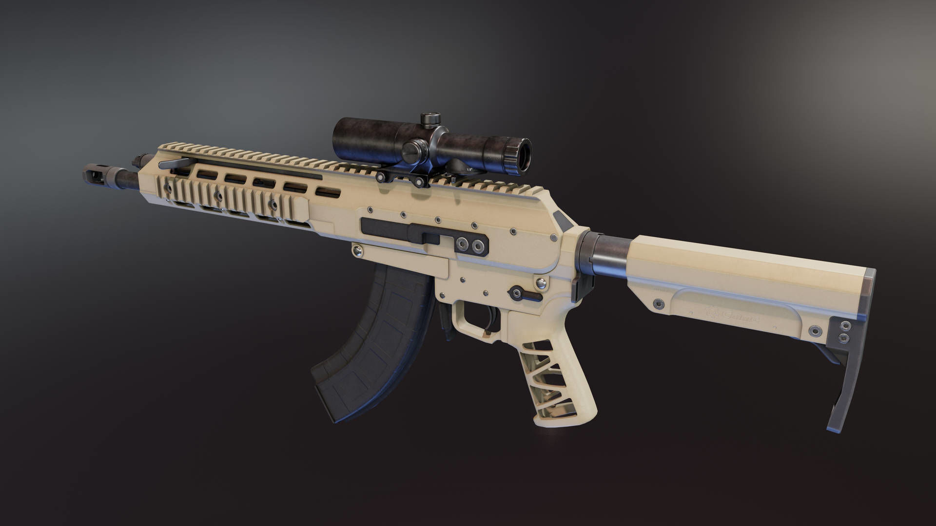 3D model Arak21 MK47 Rifle VR / AR / low-poly | CGTrader
